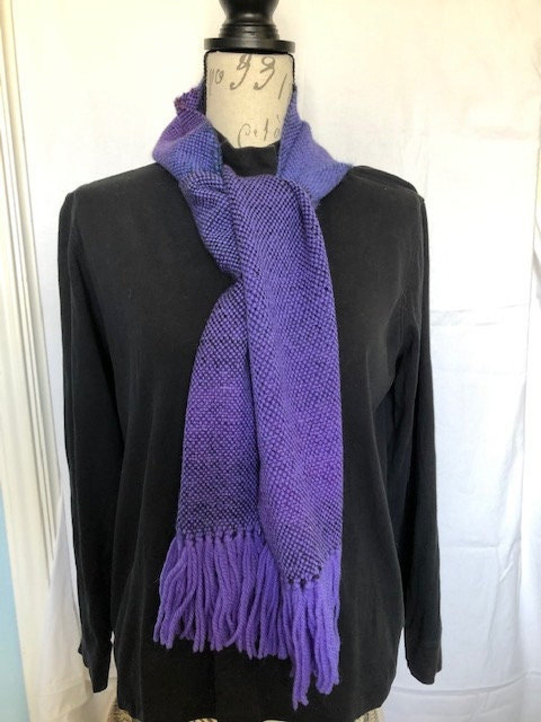 Foulard dhiver violet varigé - Etsy France