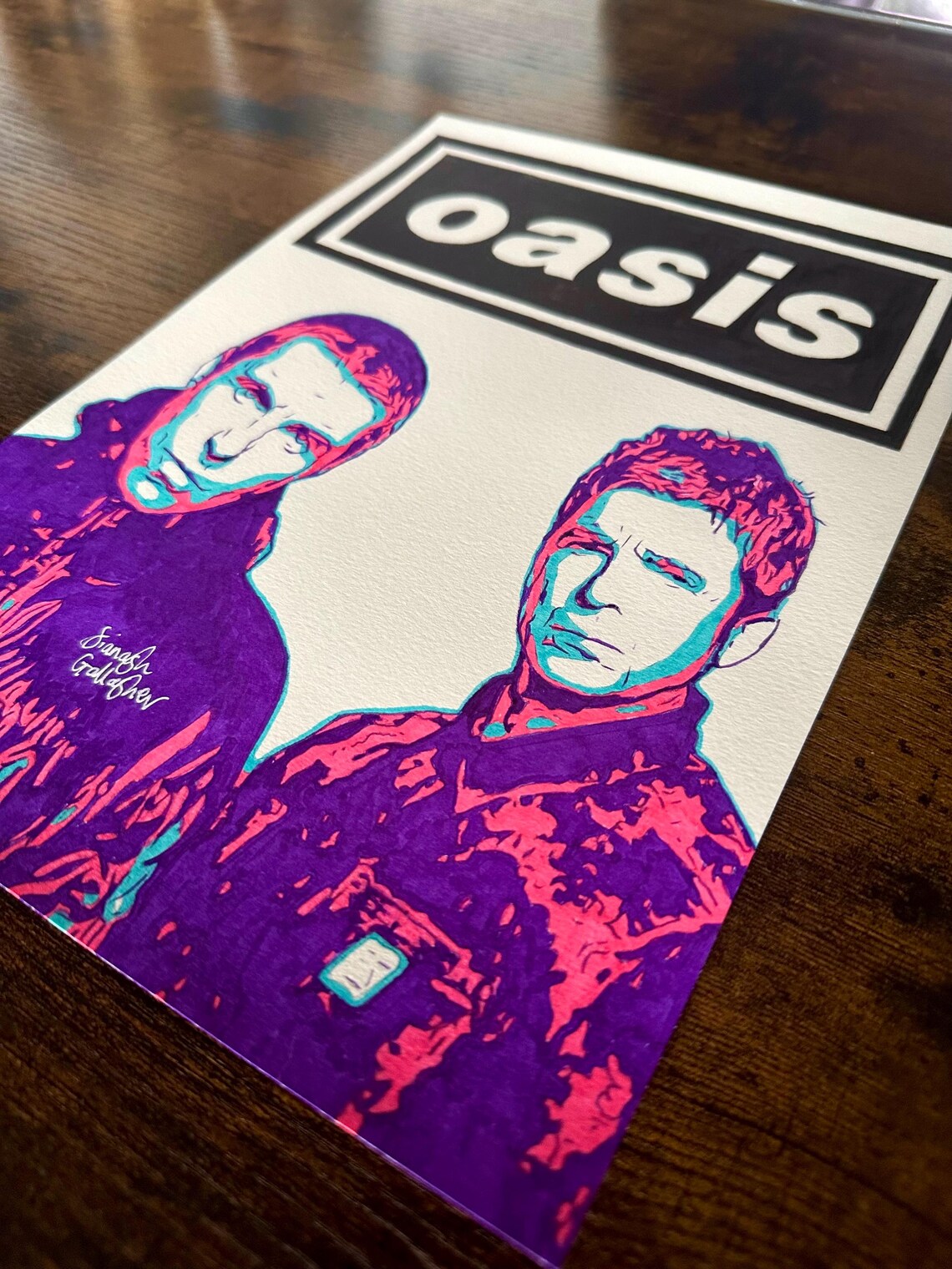 OASIS Drawing | Oasis | Original Artwork - Etsy
