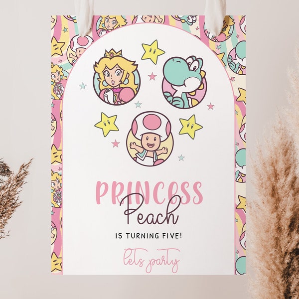 Peach Welcome Birthday Sign - Etsy