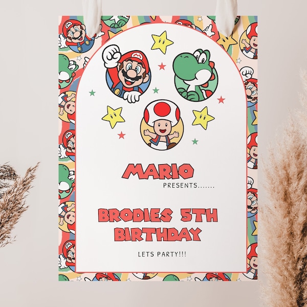 Welcome Super Mario Sign - Etsy