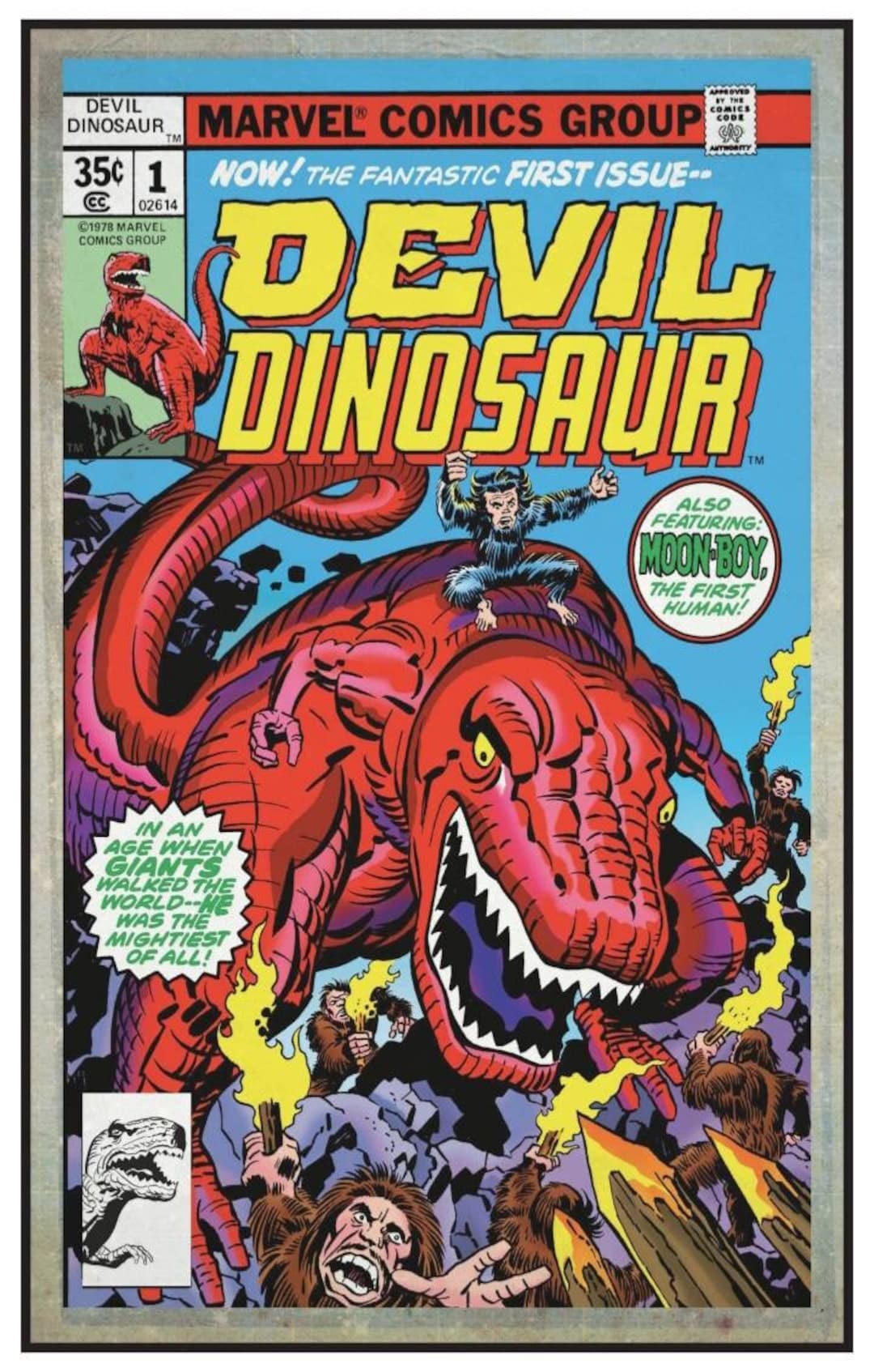 Marvel Comics Devil Dinosaur #1 Cover Print 11 by 17 or 8.5 by 11 (not ...