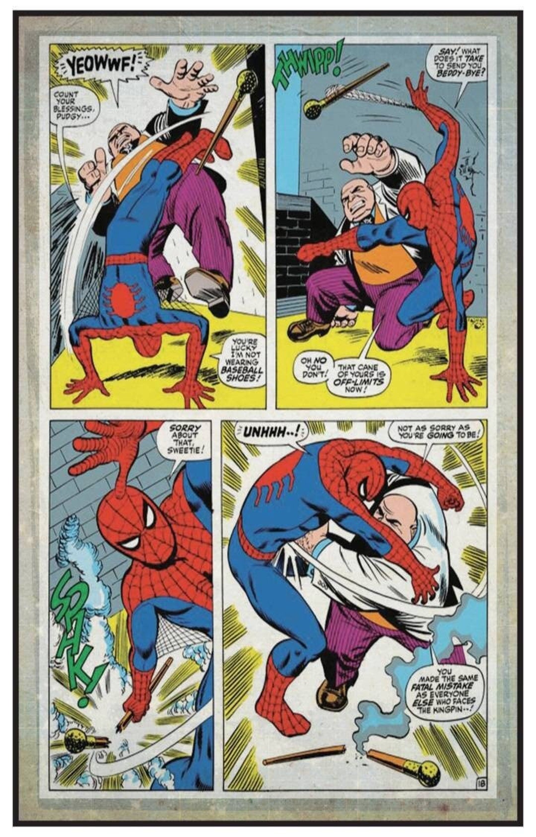 Spiderman Comic Book Page