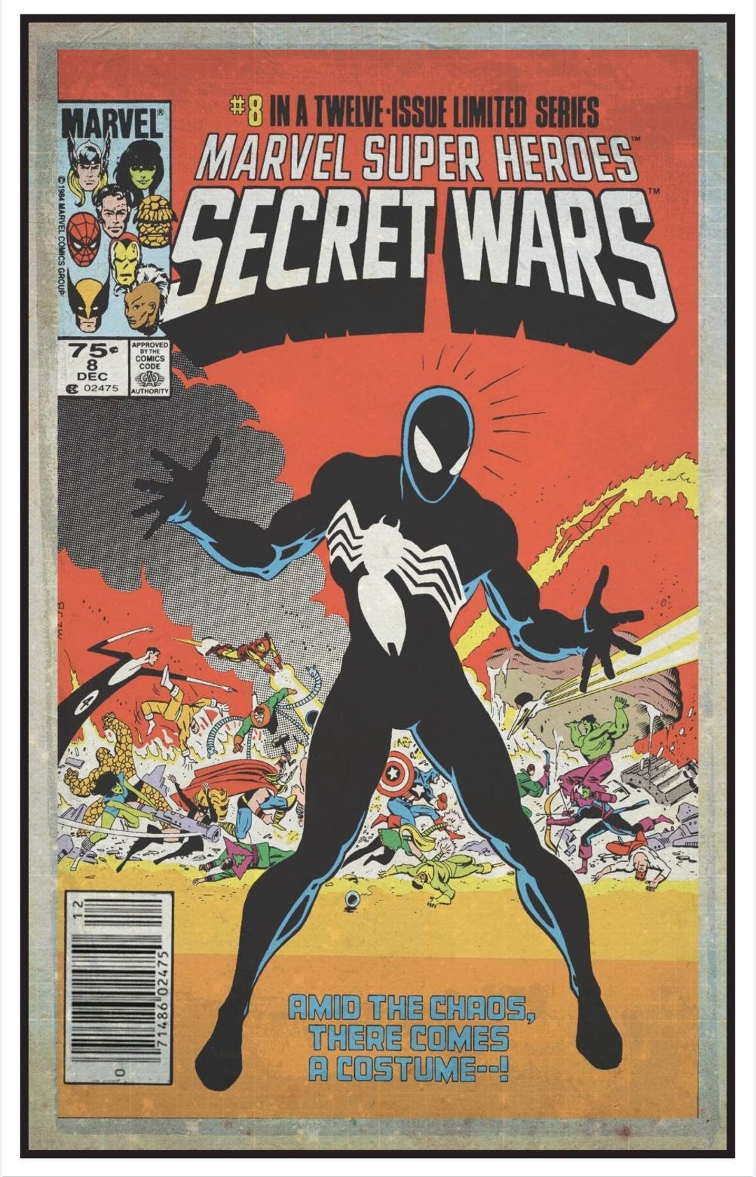 Marvel Comics Secret Wars #8 1st Appearance of the Black Suit Cover ...