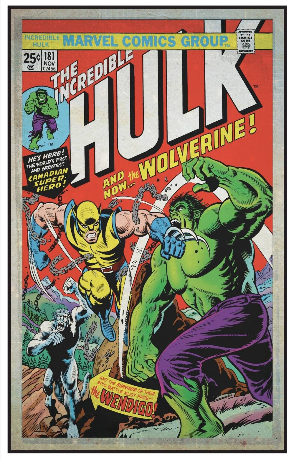 Marvel Comics Incredible Hulk #181 1st Appearance of the Wolverine ...