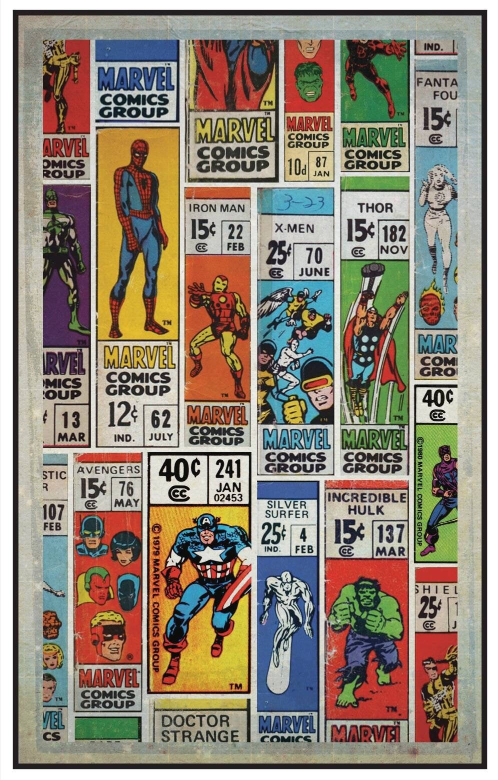 Marvel Comics Vintage Comic Book Corner Art Print 11 by 17 8 - Etsy