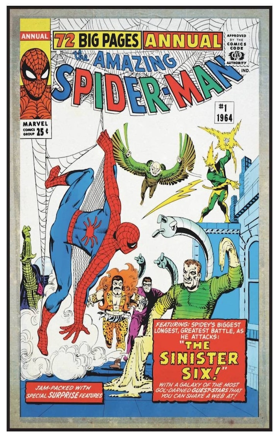 Marvel Comics Amazing Spiderman Annual 1 Cover Print 11 by 17 - Etsy