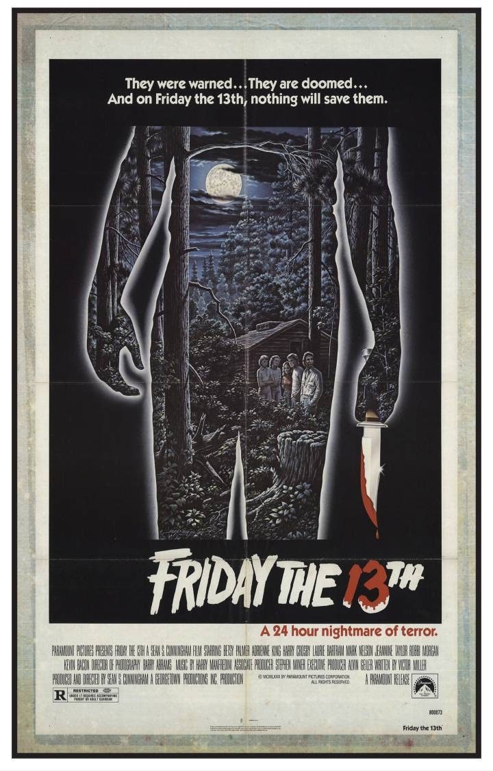 Friday the 13th Movie Poster Print 15 by 24, 11 by 17 or 8.5 by 11 - Etsy