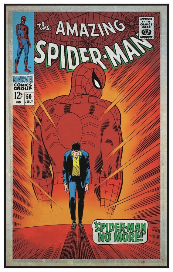 Marvel Comics Amazing Spiderman 50 Cover Print 11 by 17 or - Etsy