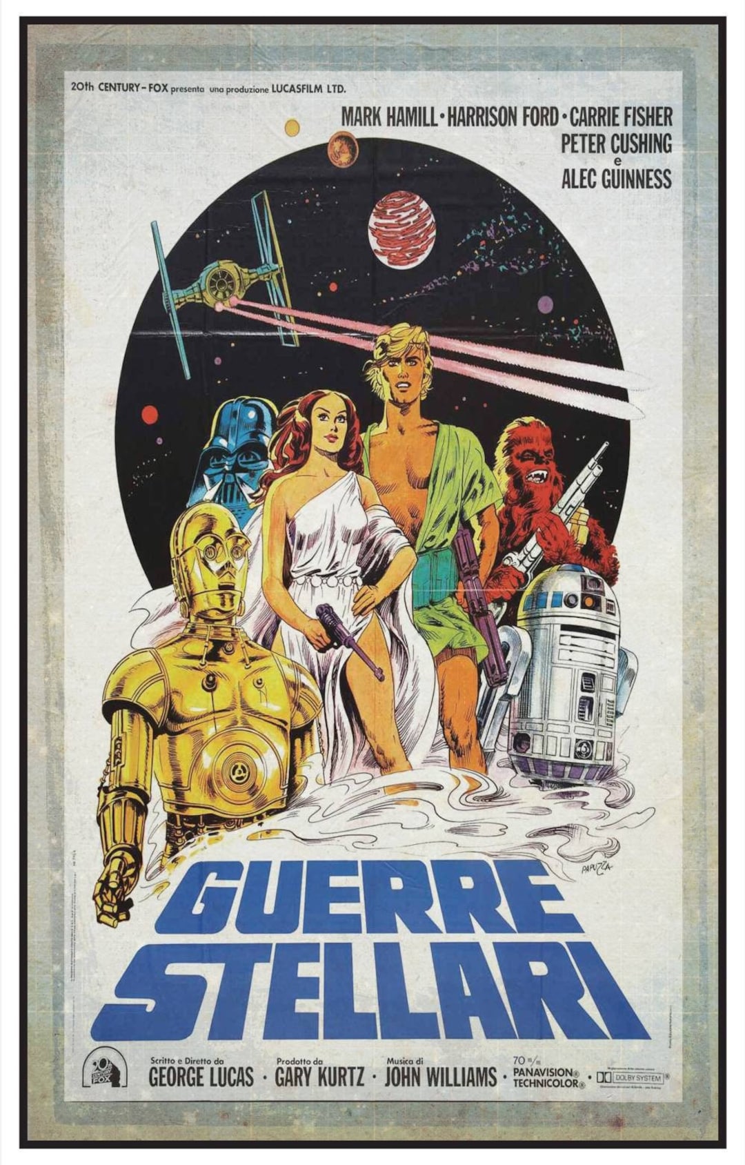 Star Wars Guerre Stellari Italian Movie Poster Print 11 by 17 or 8.5 by ...