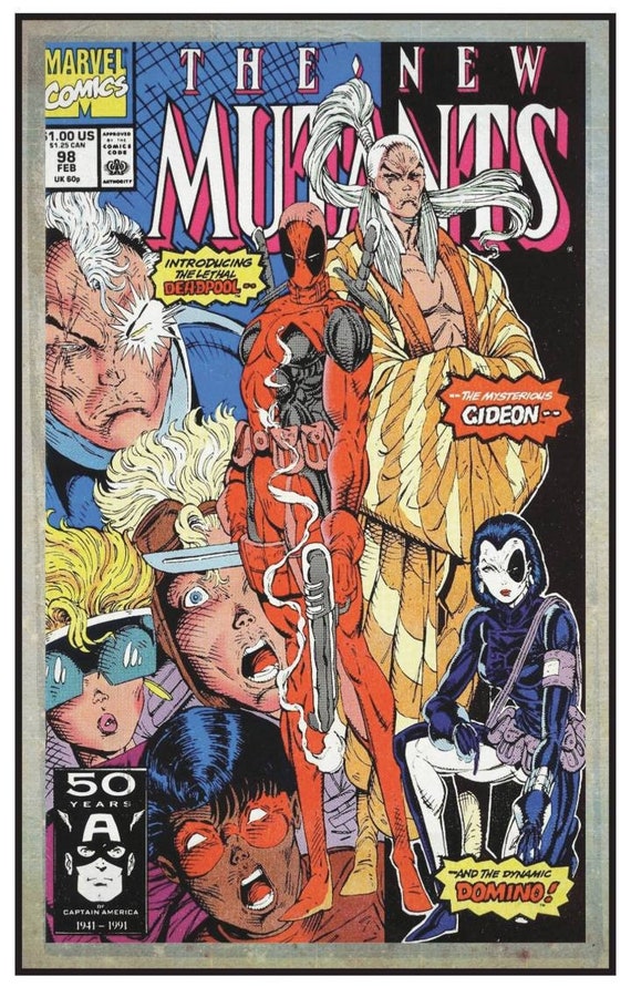 Marvel Comics The New Mutants #98 1st appearance of Deadpool cover ...