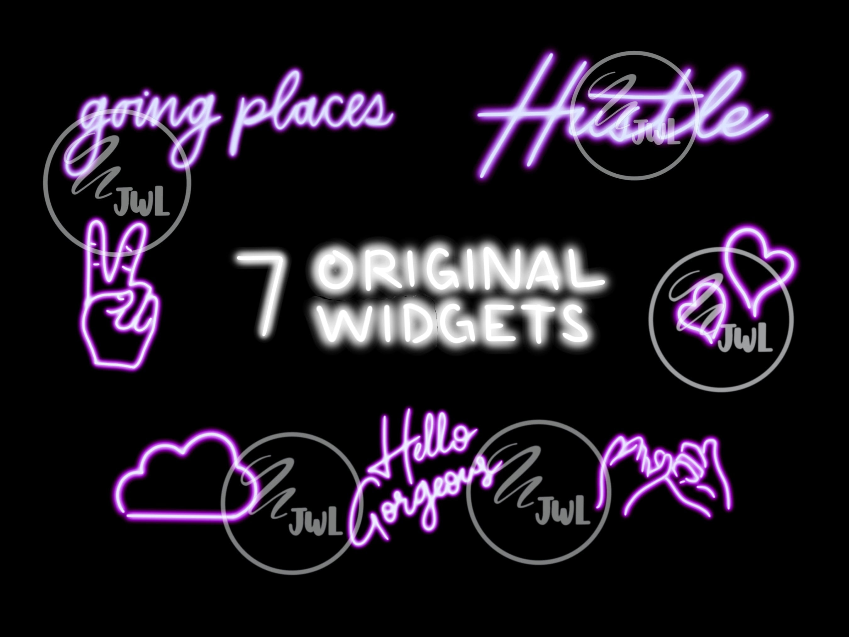 100 Neon Purple App Icons 7 Widgets 2 Wallpapers Bundle | Etsy