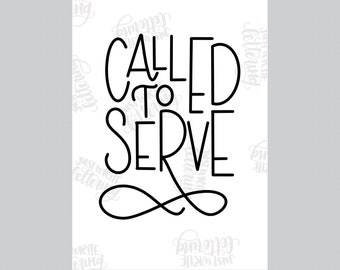 Called to Serve Banner DIGITAL DOWNLOAD - Etsy