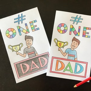 Printable Father’s Day Card, Coloring Page, Fun Activity for Kids ...