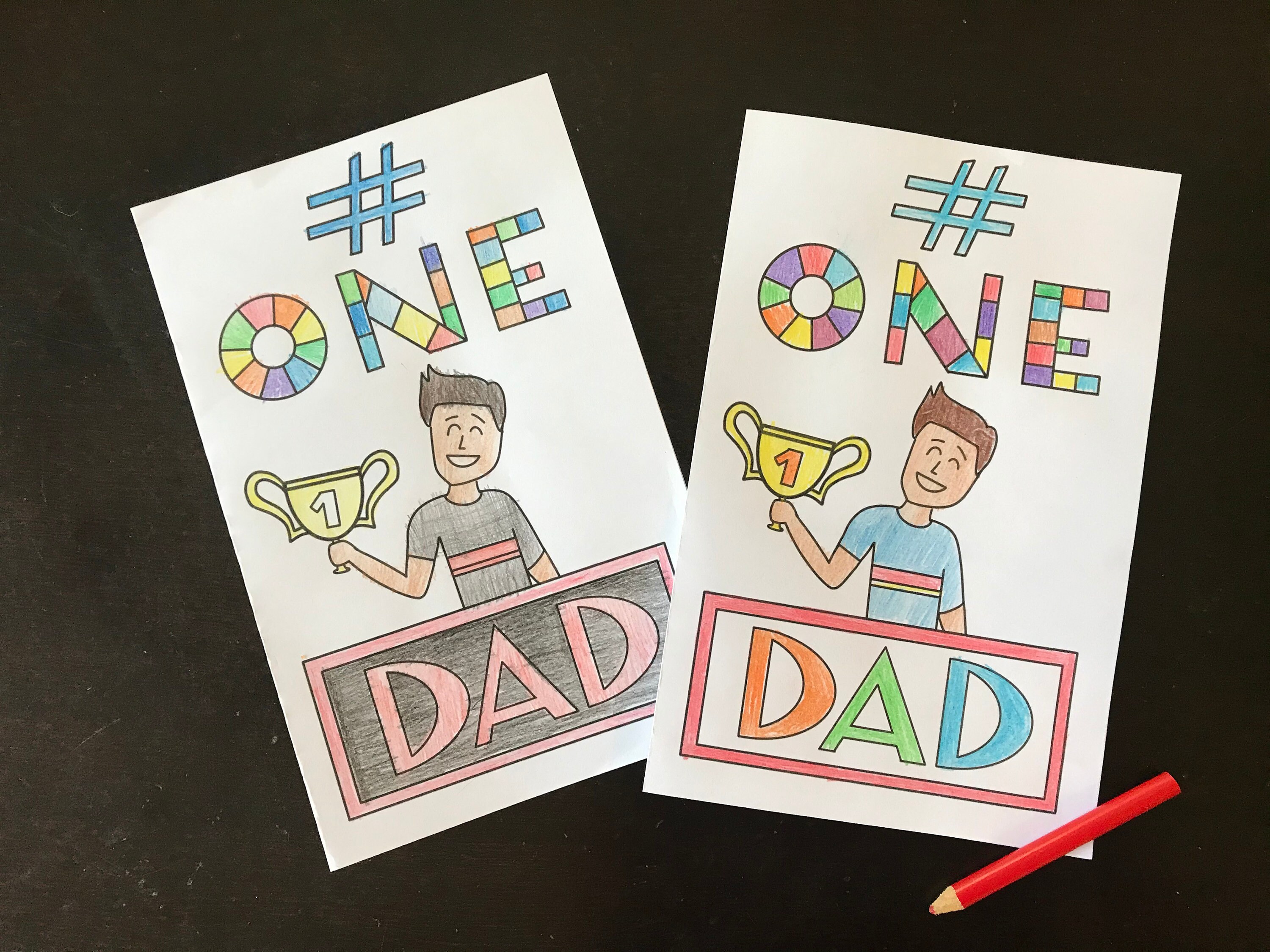 Printable Father’s Day Card, Coloring Page, Fun Activity for Kids ...