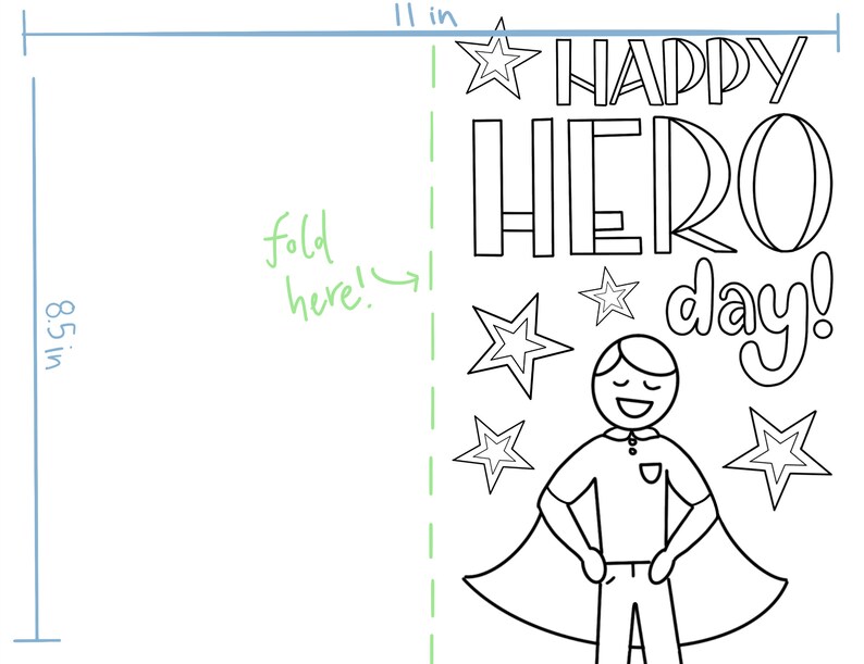 Printable Coloring Page, Fathers Day Card, Instant Download, Everyday ...