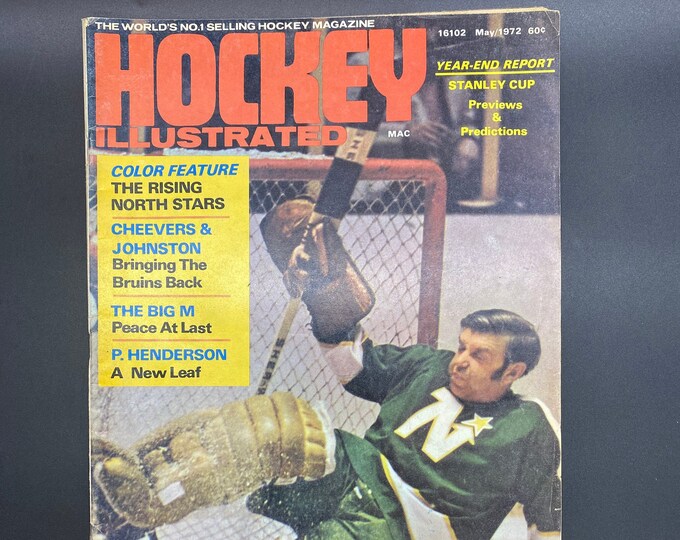 Vintage Hockey Illustrated May 1972, Hockey Illustrated Volume 12 ...