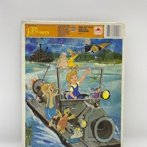 À Walt Disney Classic the Rescuers Golden Frame-tray Puzzle, Rare 1980 ...