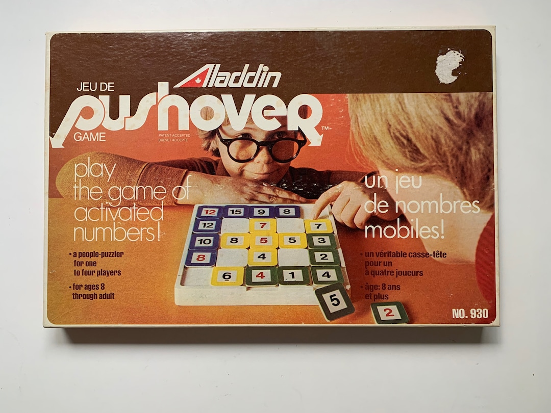 Vintage Pushover Game, the Game of Activated Numbers, 1975 Aladdin ...