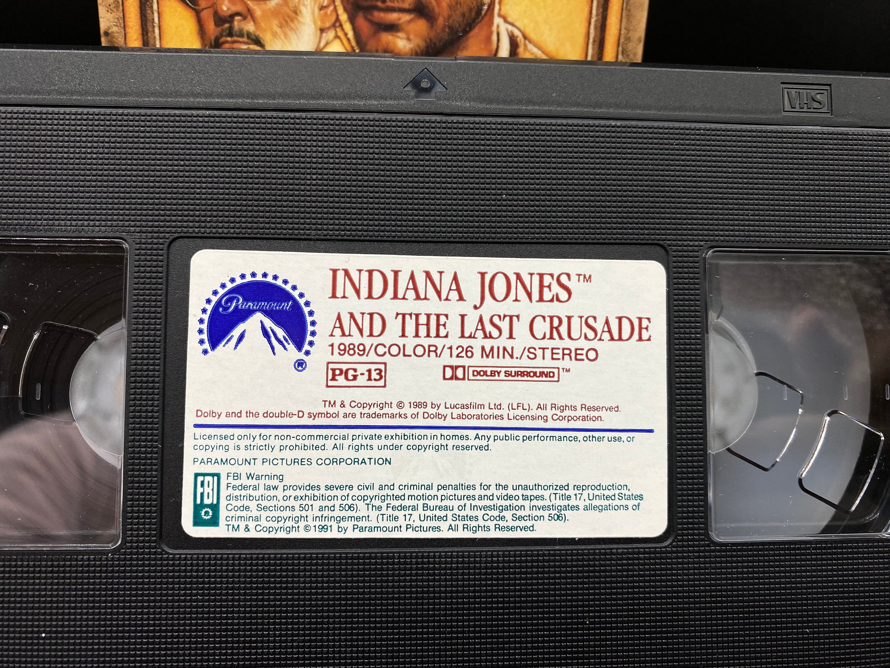 Indiana Jones Trilogy of VHS, Indiana Jones and the Lost Ark VHS ...