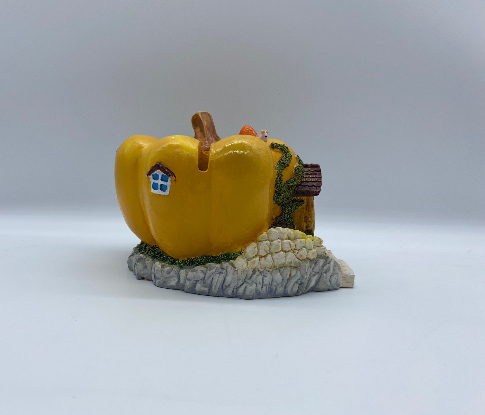 Vintage Resin Pumpkin Bar House Piggy Bank, Rare 1980s Pumpkin Bar Coin ...