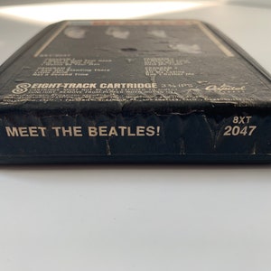 Meet the Beatles Eight Track Cartridge, Vintage Beatles 8 Track ...