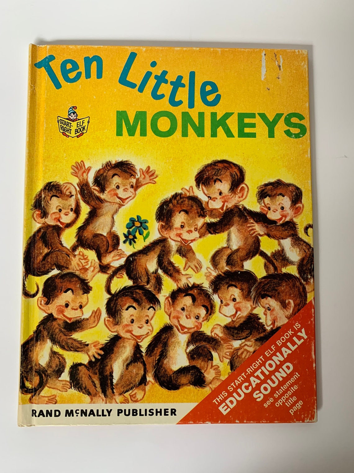 Rare Ten Little Monkeys 1953 Start-Right Elf Book Rand | Etsy