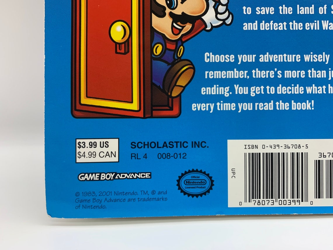 Super Mario Advance Choose Your Own Aventure Book Nintendo - Etsy