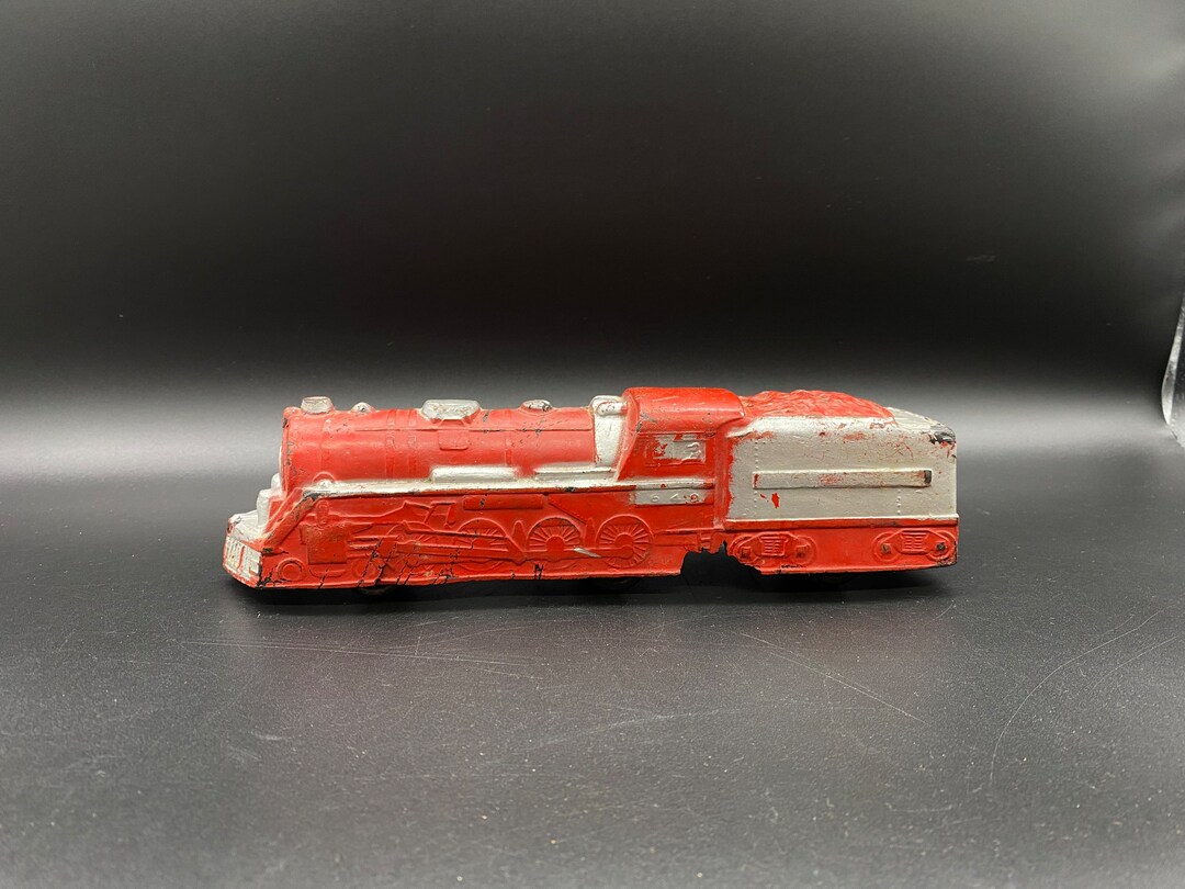 Vintage Ancor Safe Play Toys Train, Red Ancor Rubber Train, Vintage ...