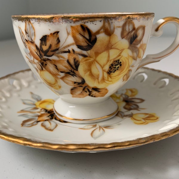 Yellow Tea Cup - Etsy