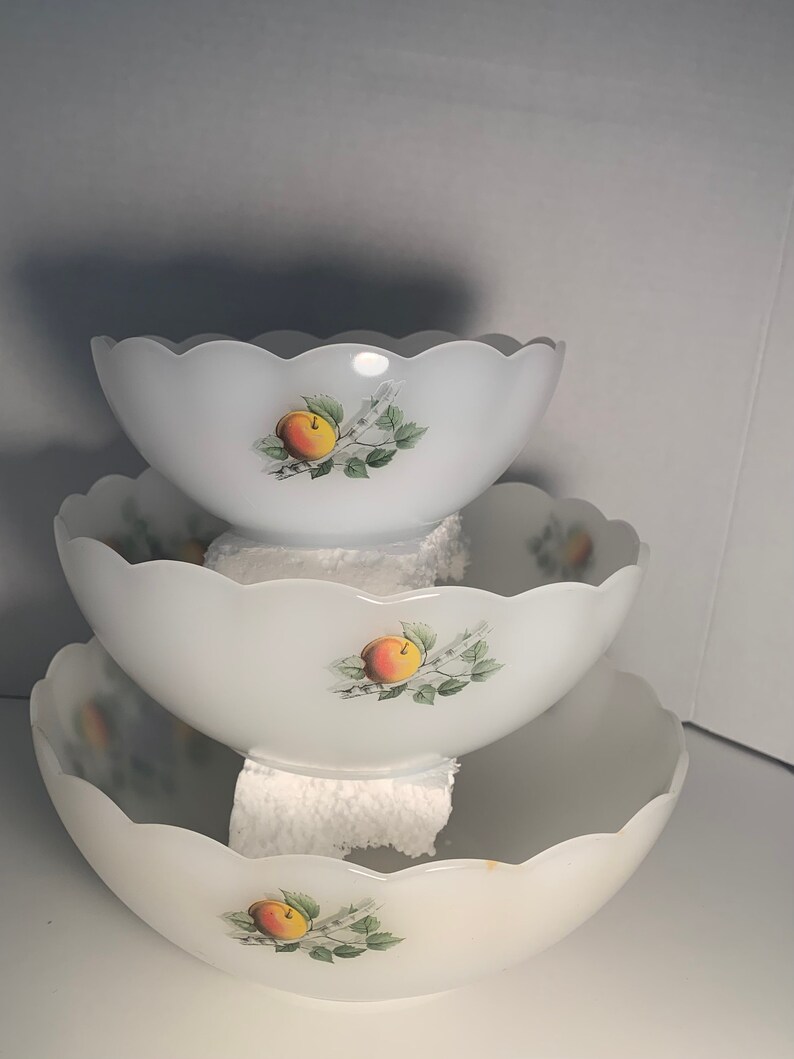 Vintage Arcopal France Bowl Set Arcopal Bowls and Individual - Etsy