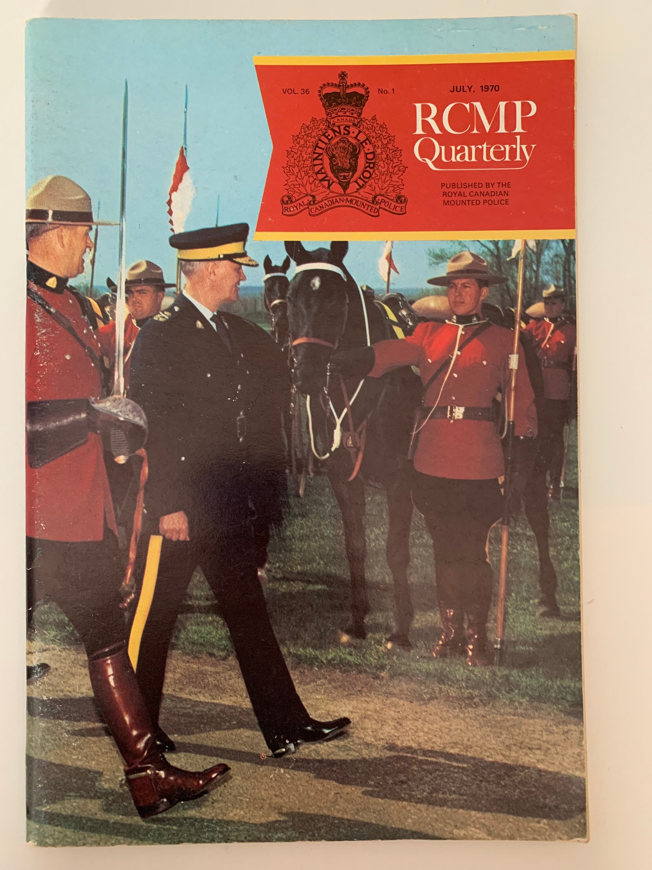Vintage RCMP Quarterly Magazine Royal Canadian Mounted Police - Etsy Canada