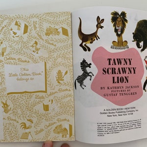 Tawny Scrawny Lion A Little Golden Book by Kathryn Jackson 1999, A ...
