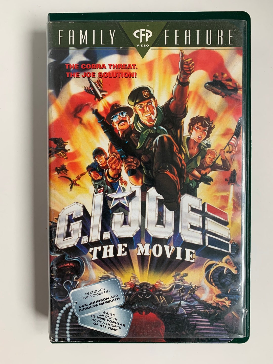G.I. Joe the Movie VHS Clamshell, 1995 G.I. Joe VHS Movie, GI Joe Movie ...