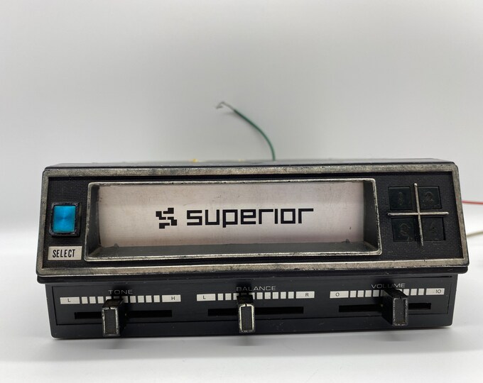 Vintage 8-track Car Stereo Player, Model TC-162 Superior Electronics ...