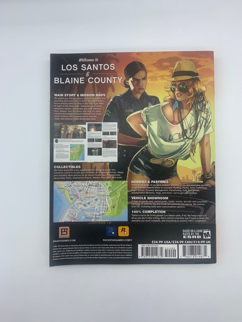 Grand Theft Auto V Bradygames Signature Series Guide XBOX - Etsy