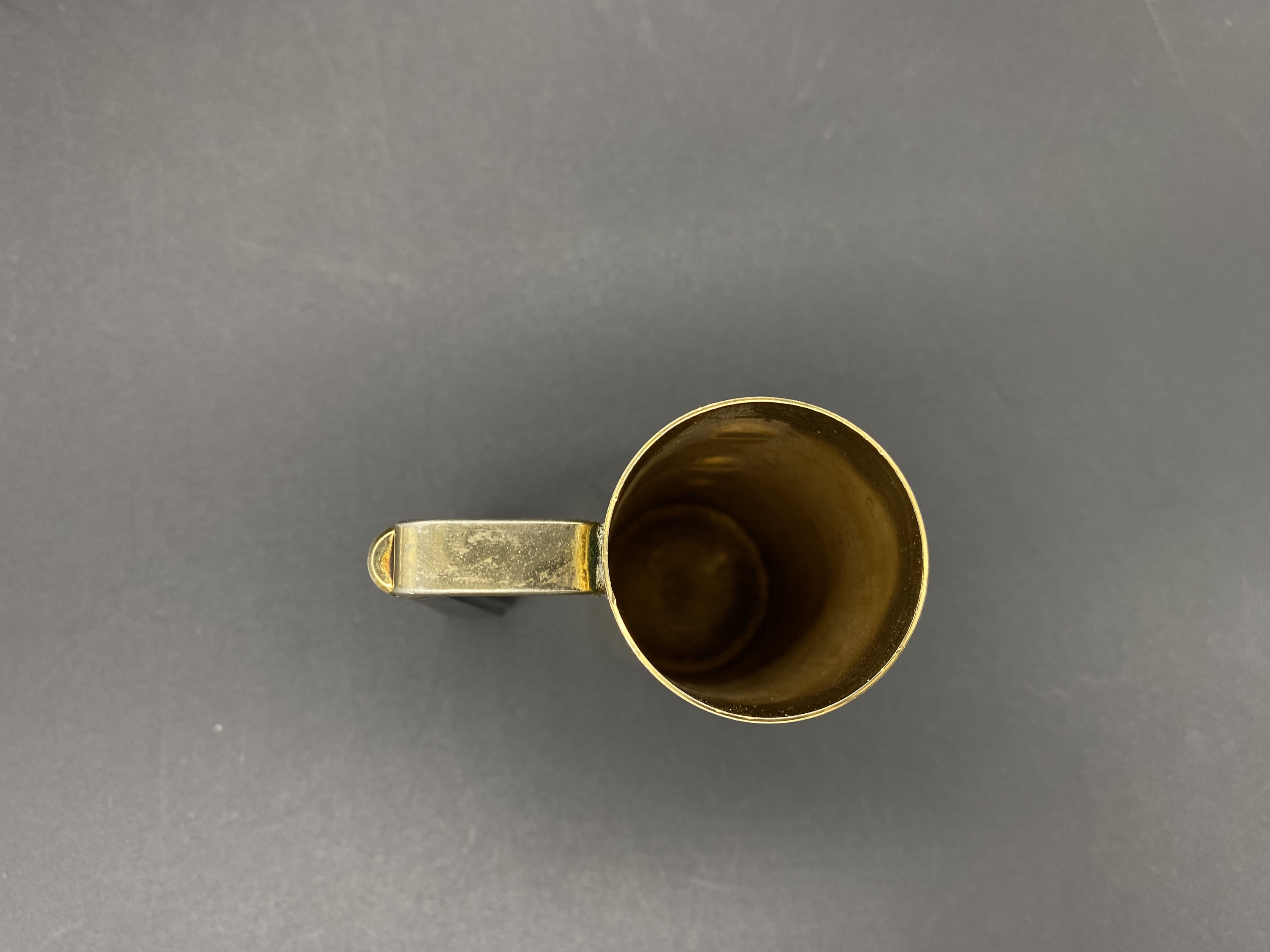 Vintage Glo-hill Canada Stop Light Shot Cup, Brass Coloured Stop Light ...