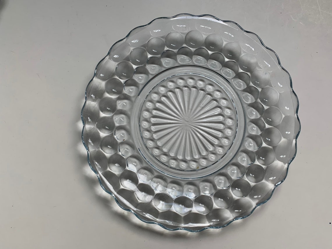 Vintage Blue Bubble Glass 23 Piece Dish Set Vintage Blue - Etsy