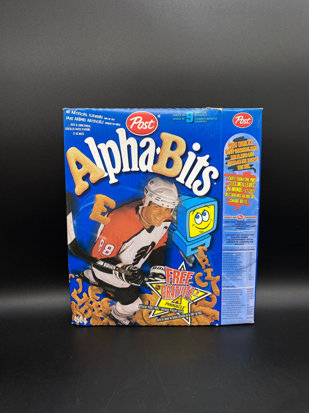 Alpha Bits Eric Lindros Official Post NHL Pinnacle Player Card List ...