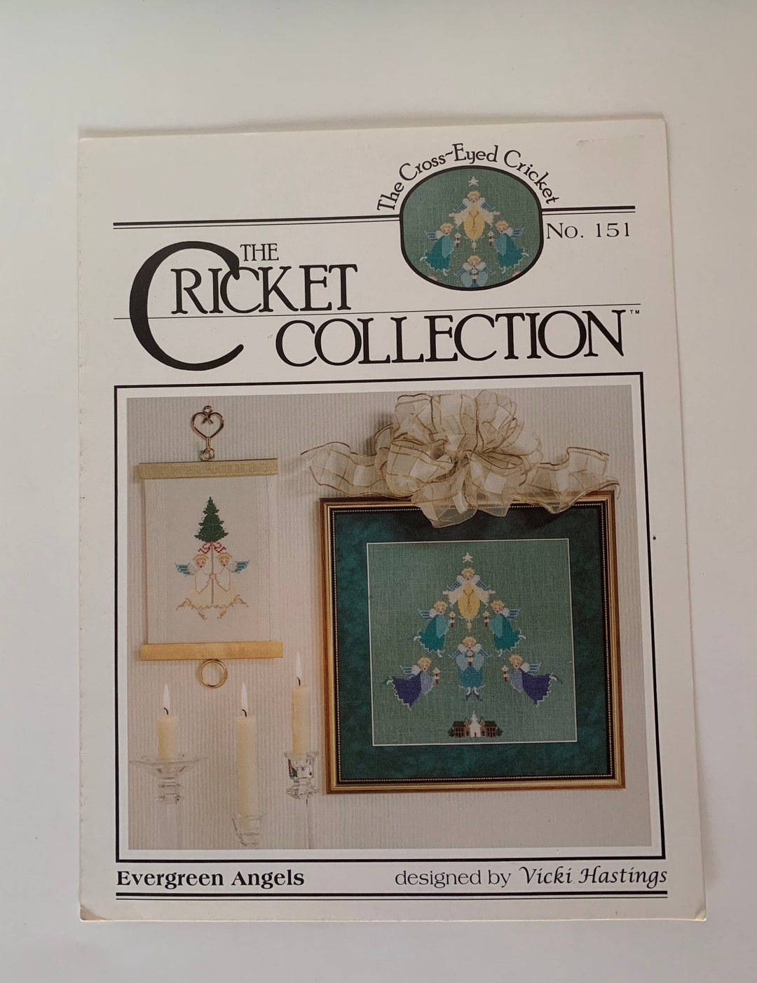 Evergreen Angels Cross Stitch Pattern, the Cricket Collection No. 151 ...