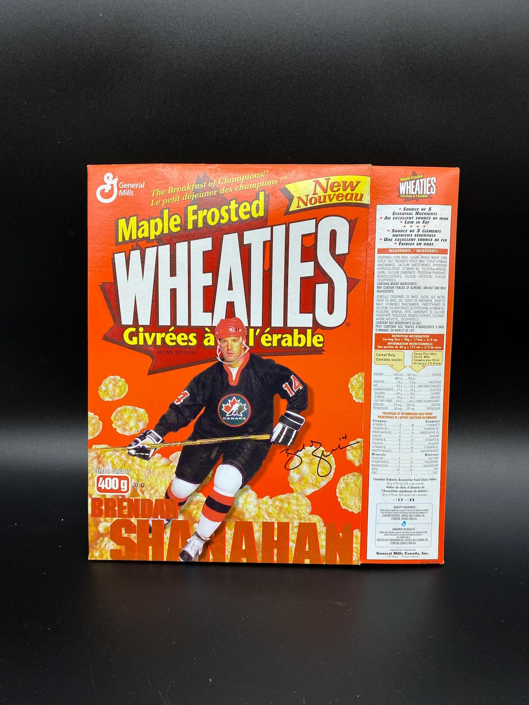 Maple Frosted Wheaties Brendan Shanahan Limited Edition Cereal Box ...