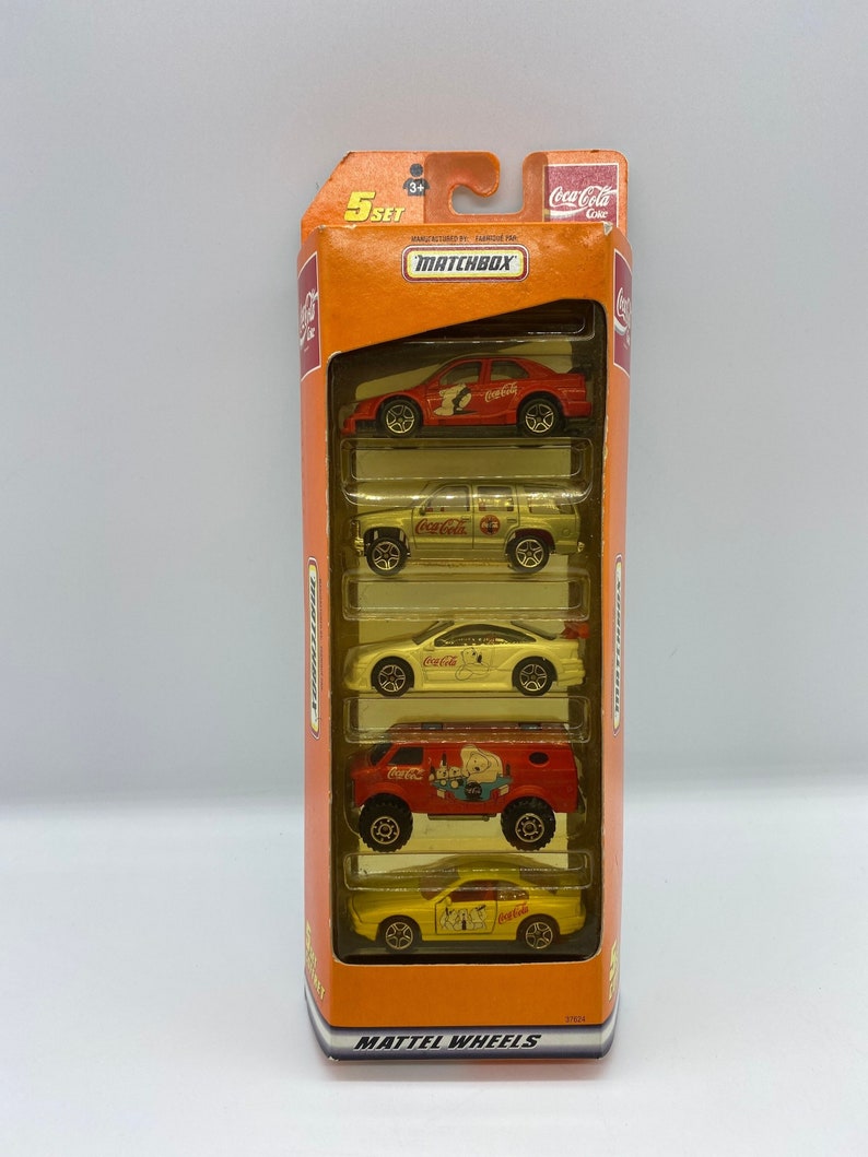 Matchbox 1998 Coca-cola 5 Set Mattel Wheels New Old Stock, Coca-cola ...