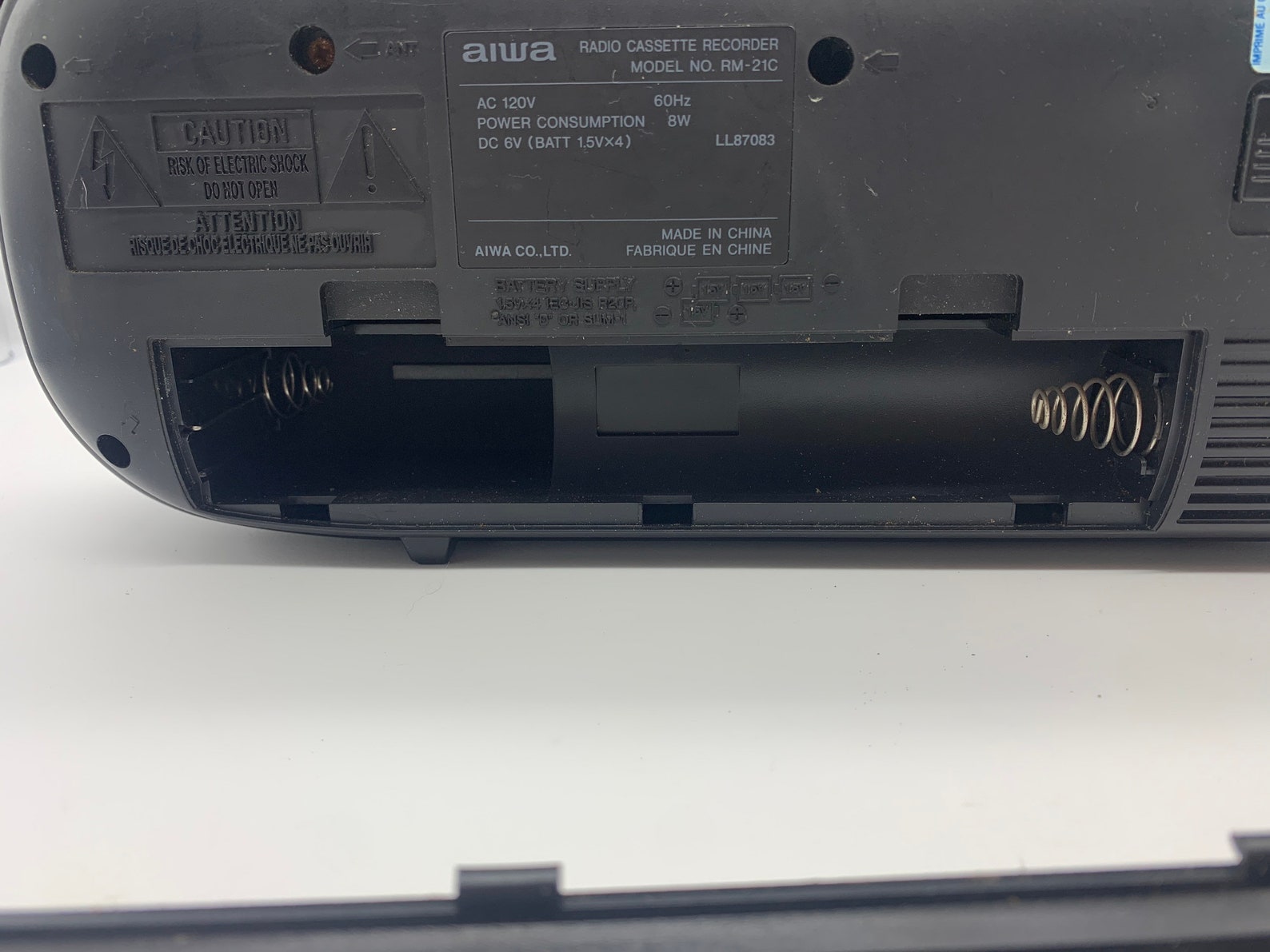 Vintage Aiwa FM/AM Radio Cassette Recorder RM-21 Working - Etsy