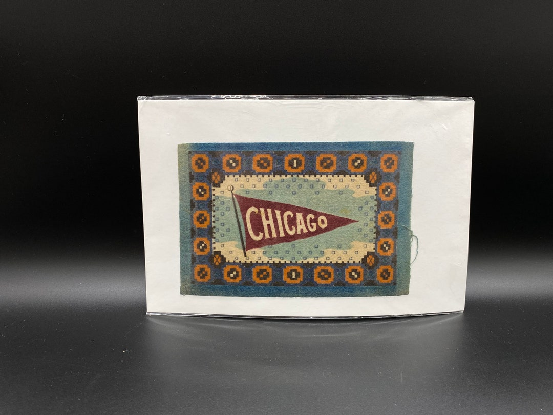 Vintage Chicago Cigar Box Flag, Antique Cigar Box Flag, Chicago Tabacco ...