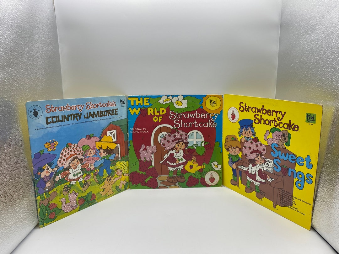 3 Strawberry Shortcake Records, the World of Strawberry Shortcake LP ...
