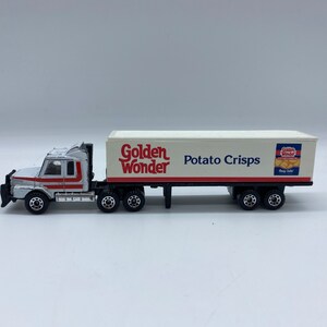 1985 Matchbox Golden Wonder Potato Crisps Scania T142 Tractor Trailer ...