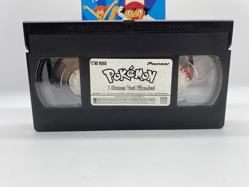 Pokémon VHS I Choose You Pikachu 1998 Nintendo, Pokemon VHS, Vintage ...