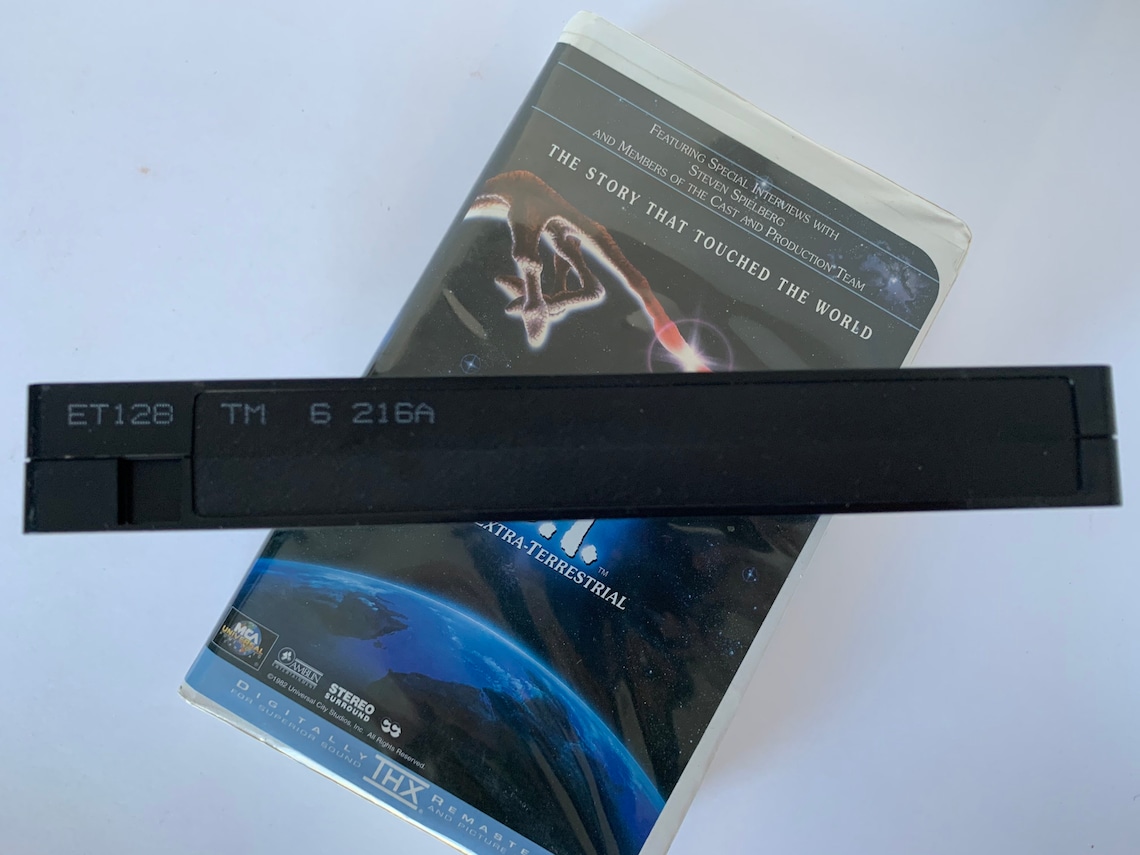 Vintage 1996 E.T the Extra-terrestrial VHS, A Steven Spielberg Film ...