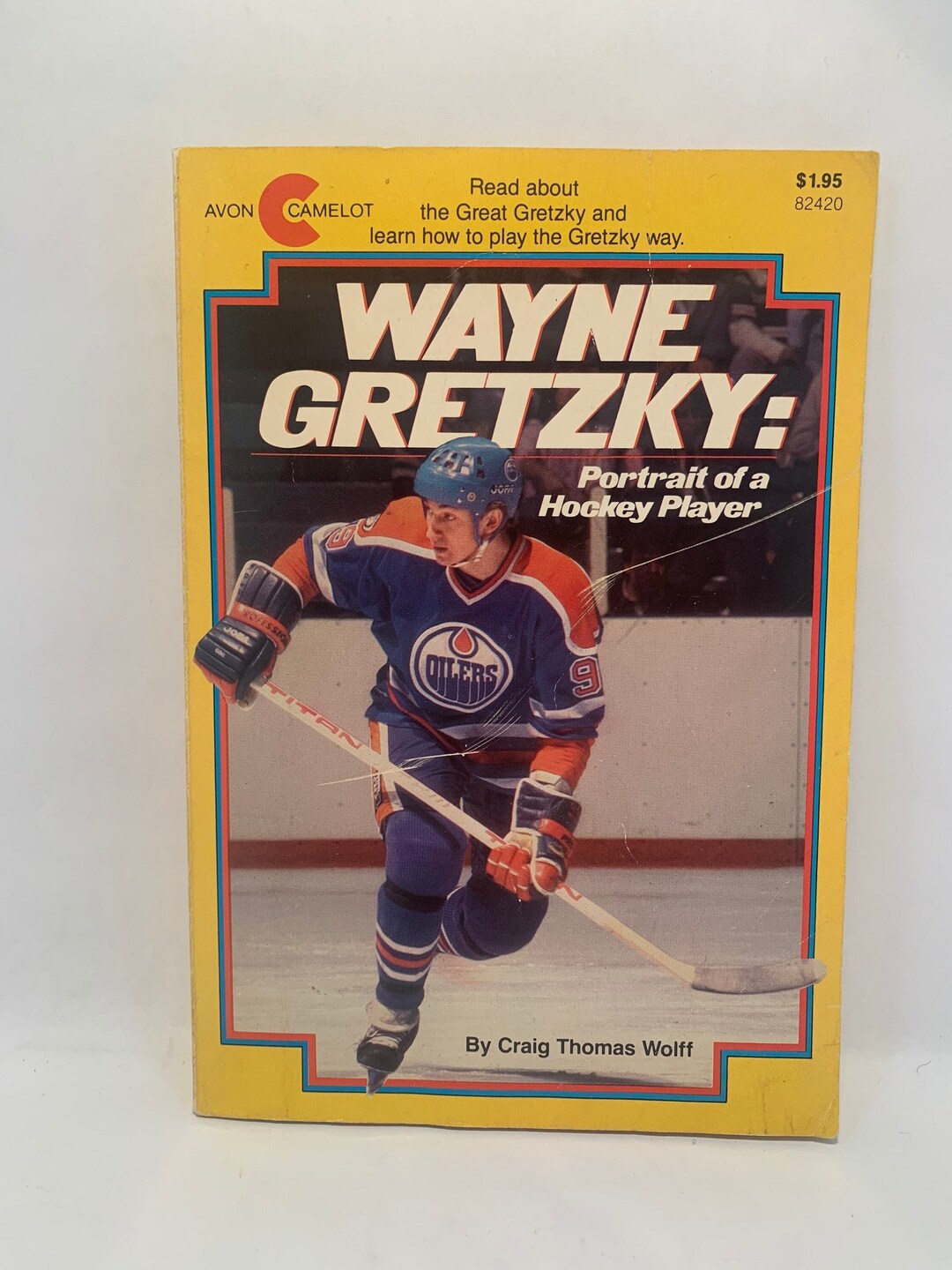 Vintage Wayne Gretzky Portrait of a Hockey Player by Craig Thomas Wolf ...