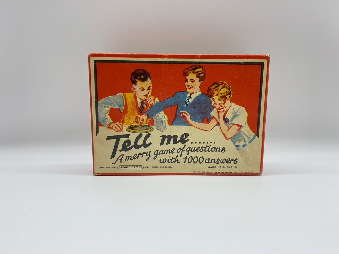 Vintage Tell Me A Merry Game of Questions With 1000 Answers, 1950s ...