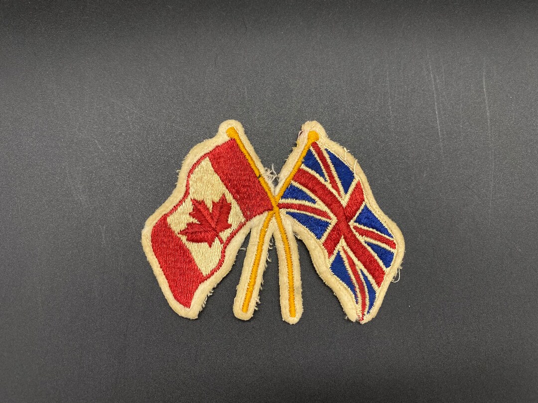 1980’s Canada Flag and British Union Jack Flag Patch, Canada and ...